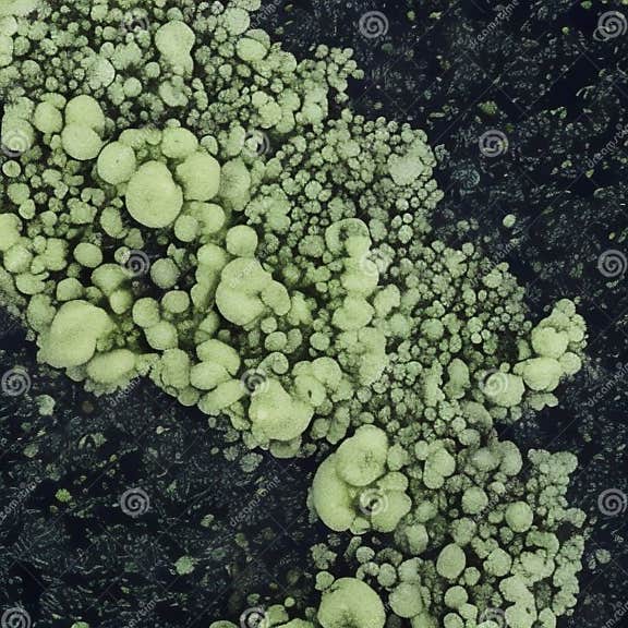 Spirulina Algae, Electron Microscope View Stock Illustration ...