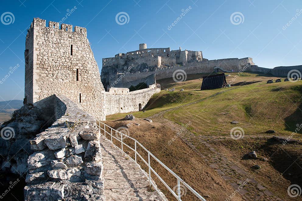 Spis Castle from Inside, Slovakia Stock Photo - Image of meadow ...