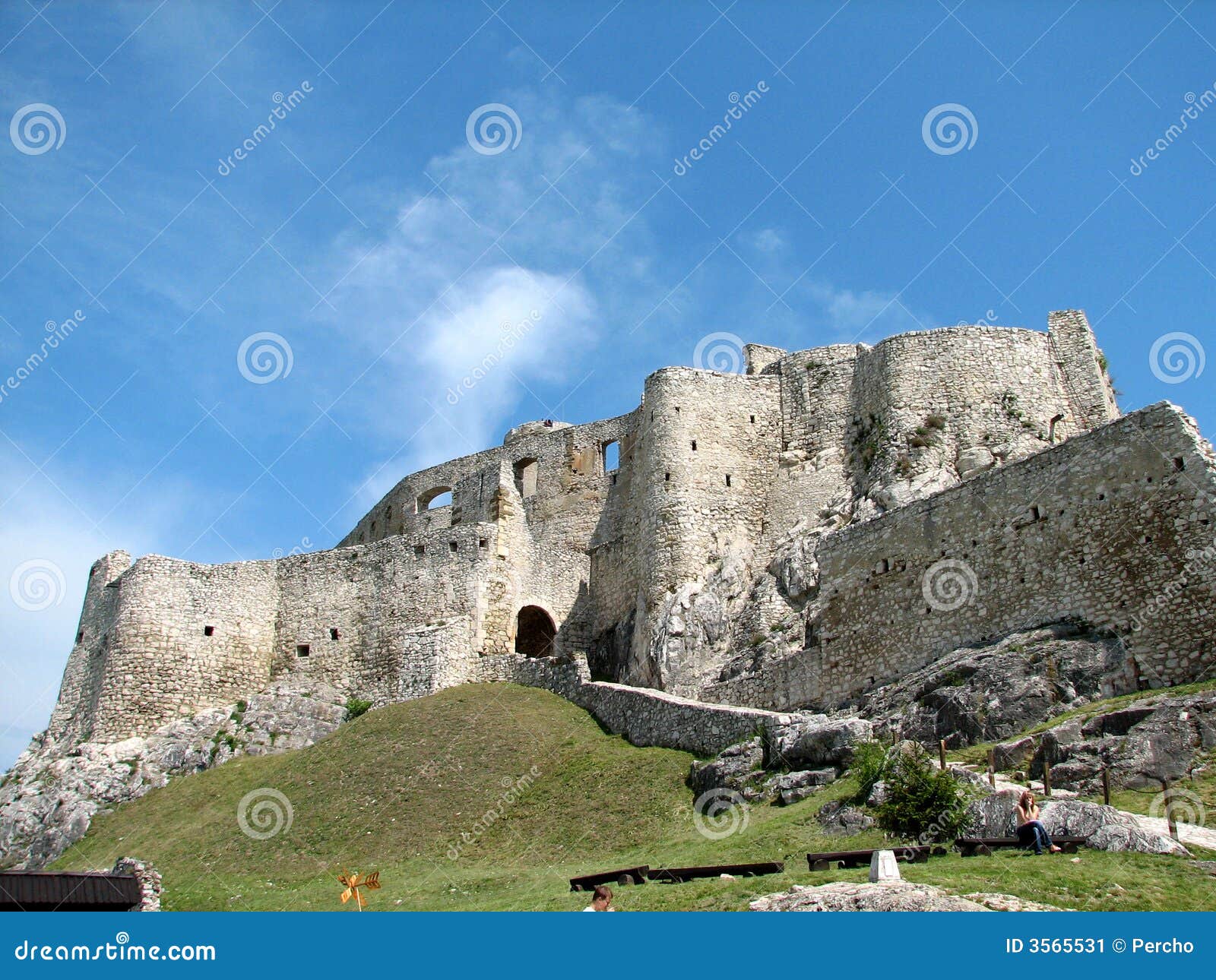 Spis Castle in Slovakia stock image. Image of architecture - 3565531