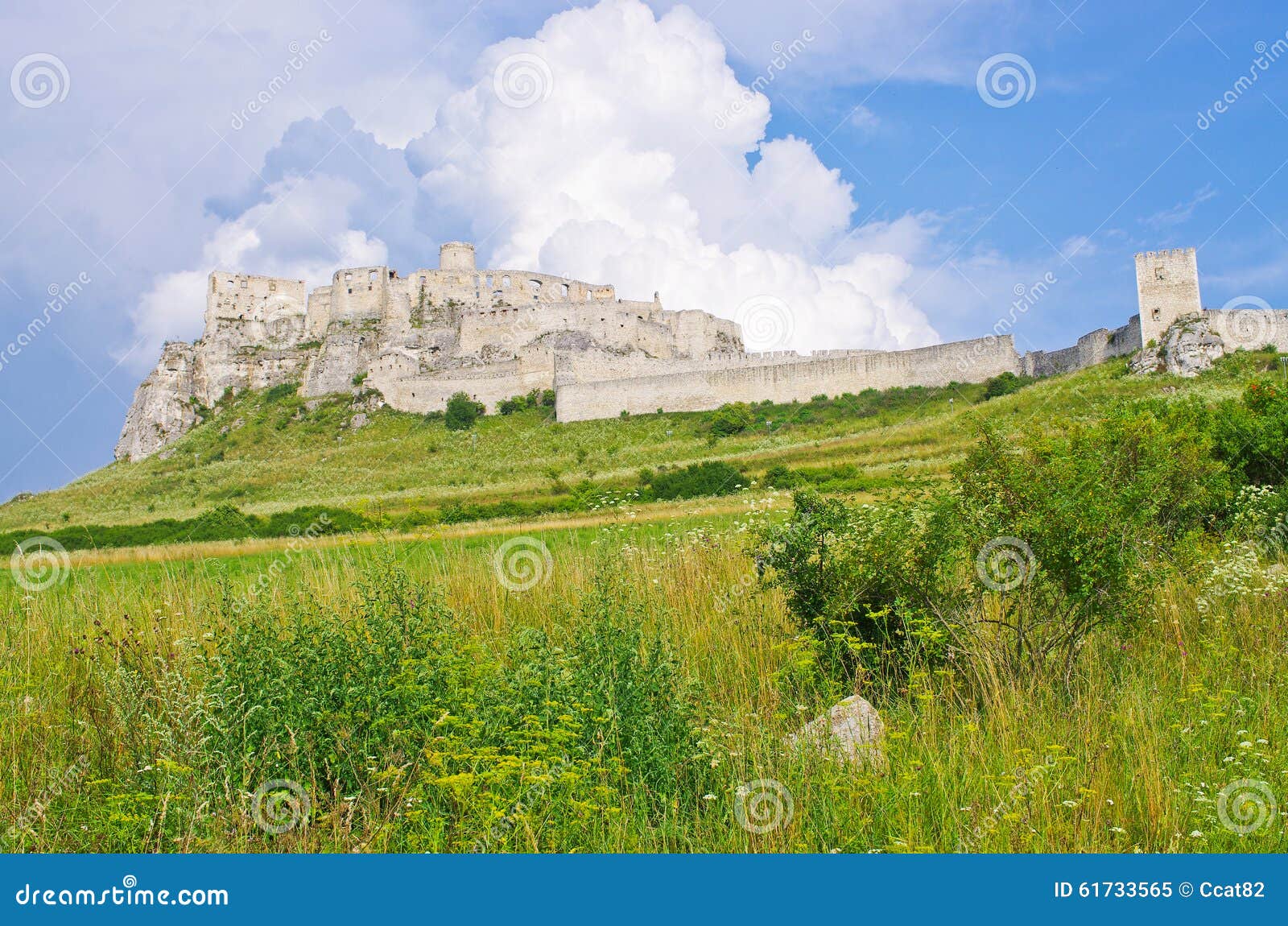 Spis Castle, Slovakia stock image. Image of building - 61733565
