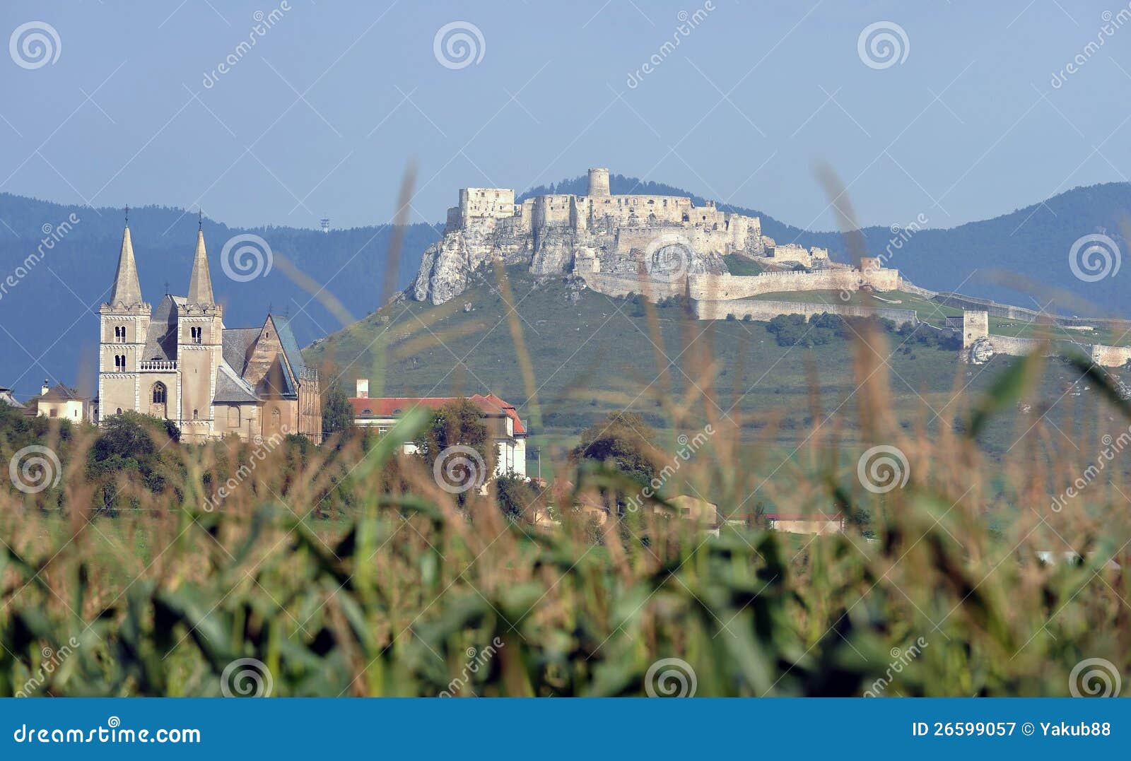Spissky castle stock image. Image of exteriors, castle - 26599057