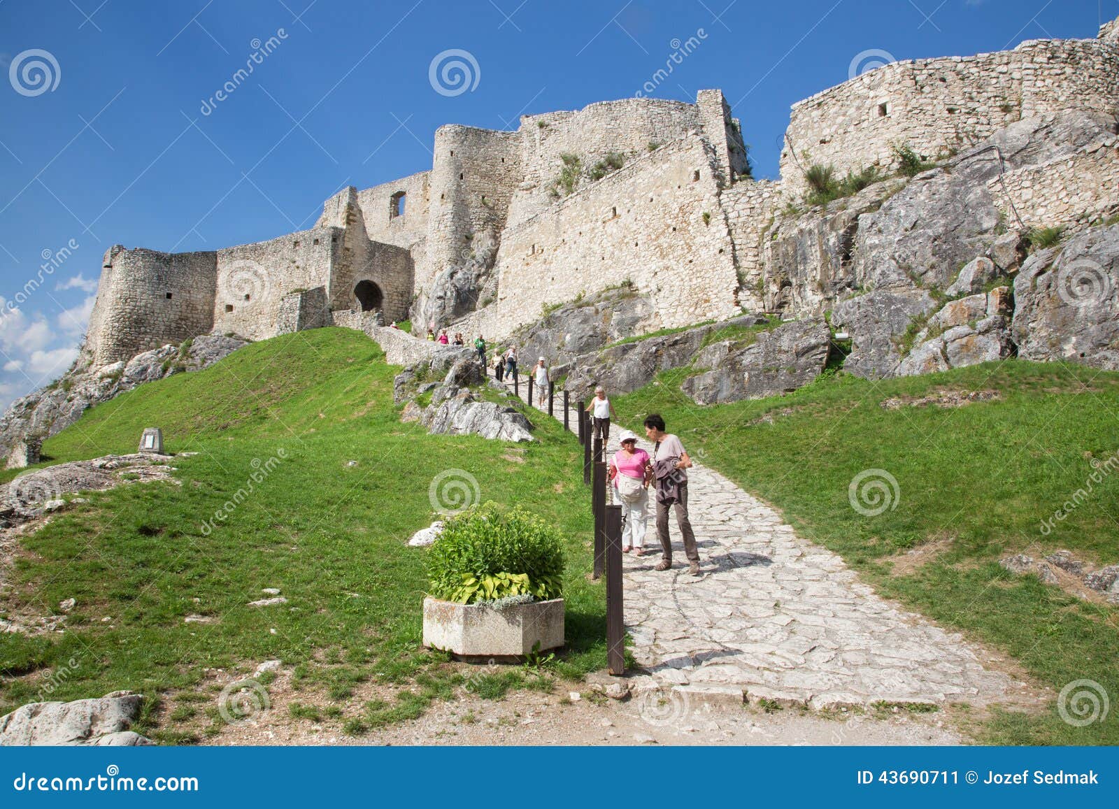 Spissky Castle - Look from Middle Courtyard Editorial Photo - Image of ...