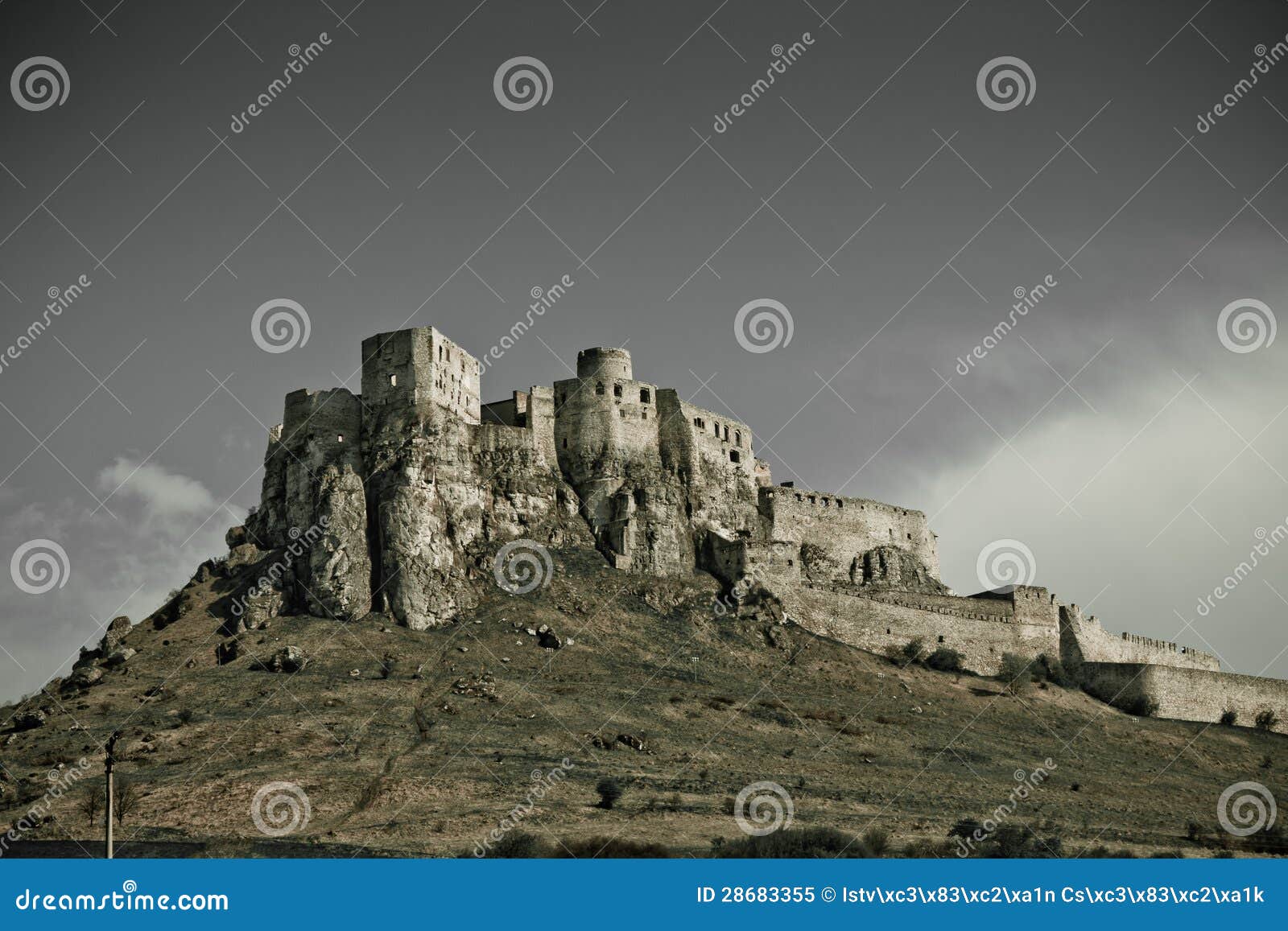 Spissky Castle, Slovakia stock image. Image of exterior - 28683355