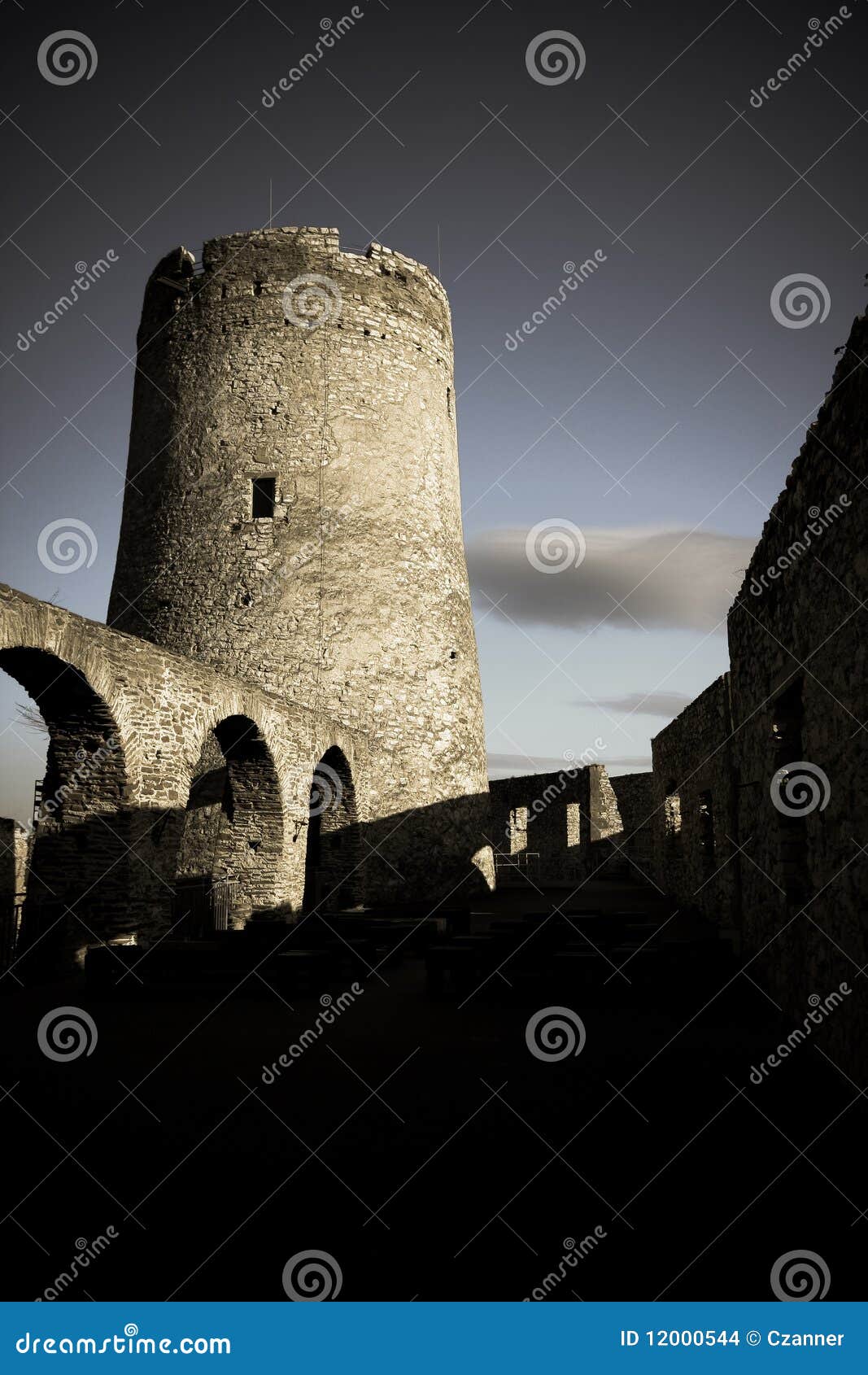 Spissky hrad - castle stock photo. Image of landscape - 12000544
