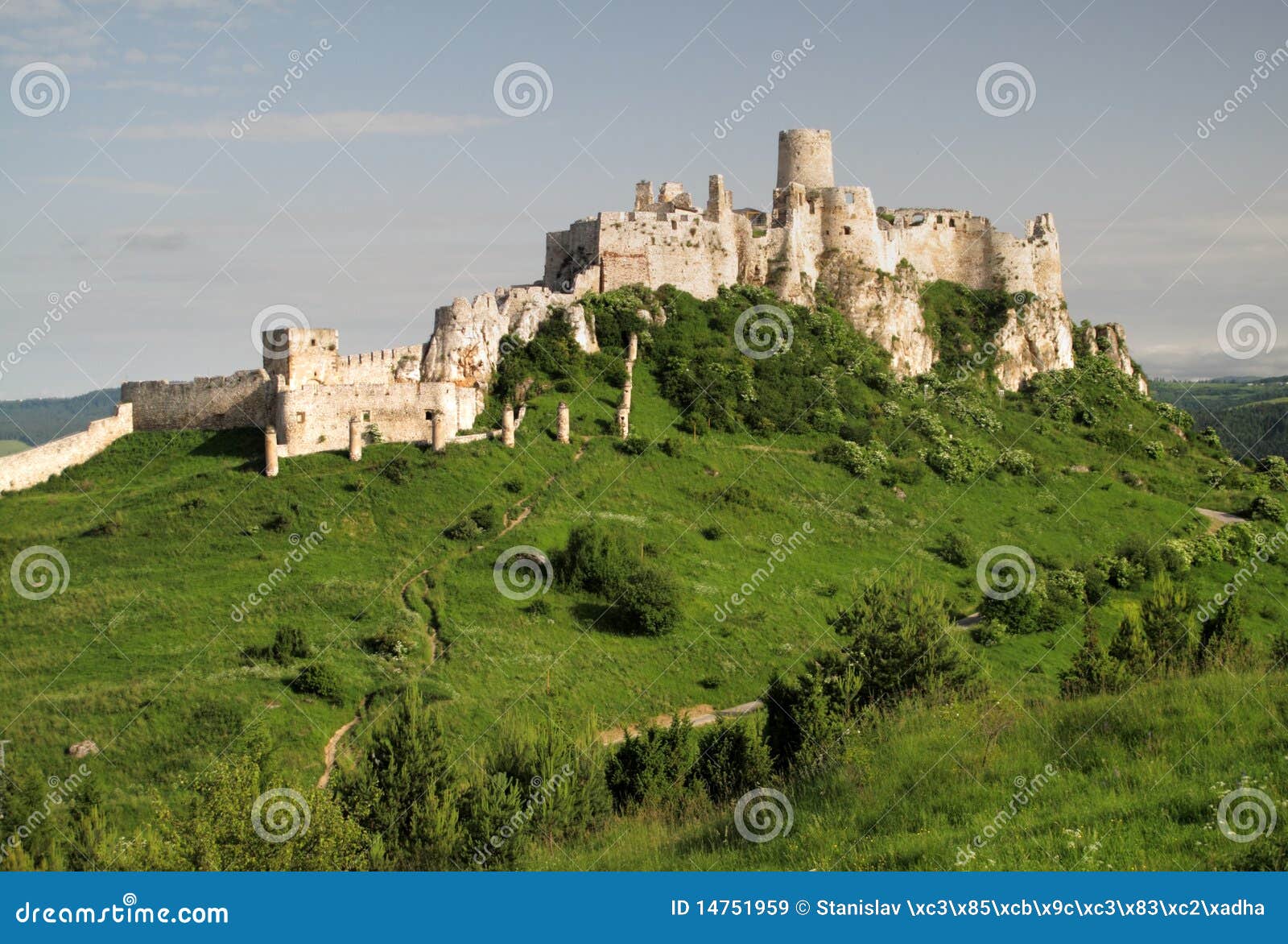 Spissky hrad castle stock image. Image of landmark, historical - 14751959