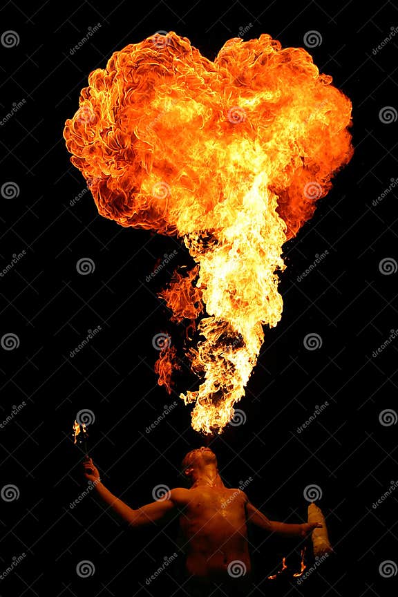 Spit fire stock image. Image of bonfire, burn, fire, breath - 1356767