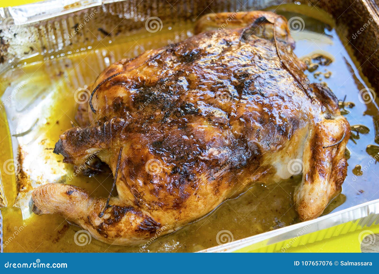 Spit roast chicken stock photo. Image of roasted, scorch - 107657076