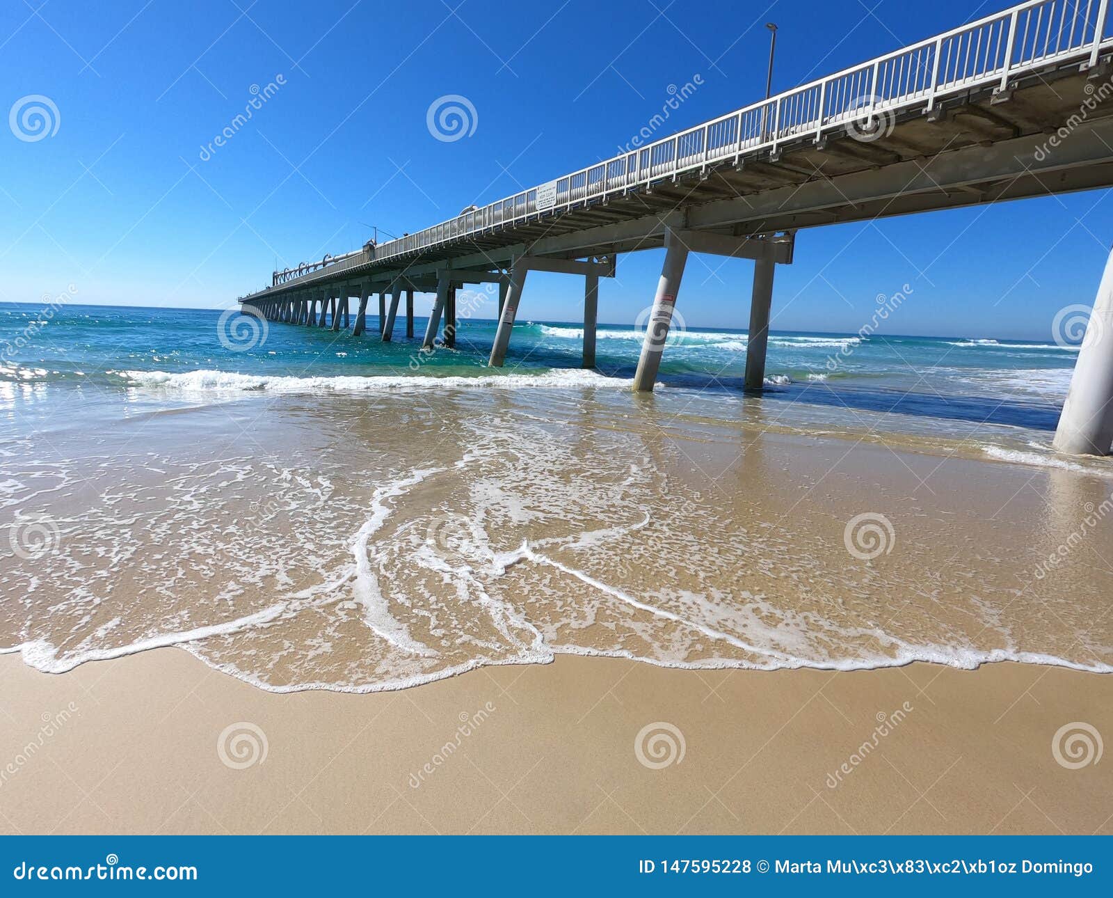 The Spit Bridge in Gold Coast Stock Photo - Image of destination, blue ...