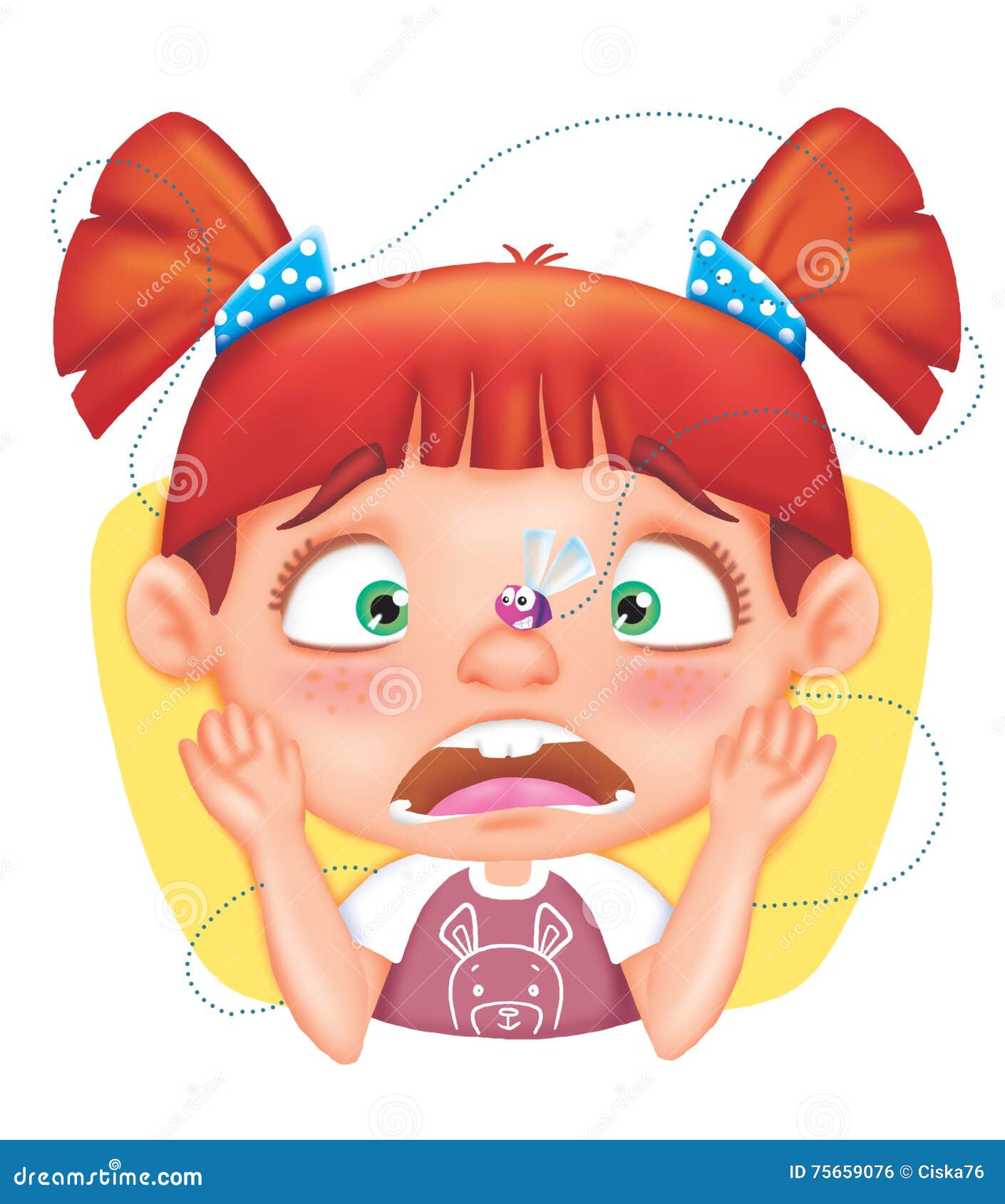 Spiteful fly stock illustration. Illustration of color - 75659076