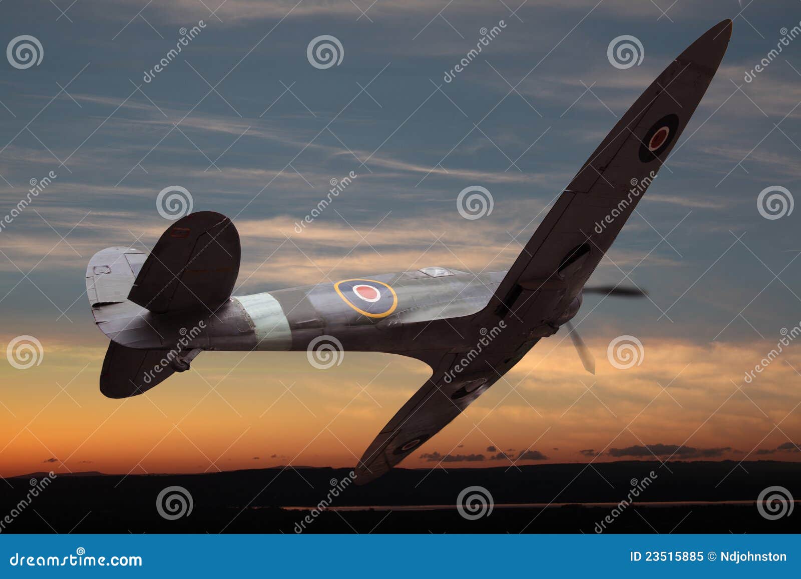 Spitfire stock image. Image of propellor, flight, flying - 23515885