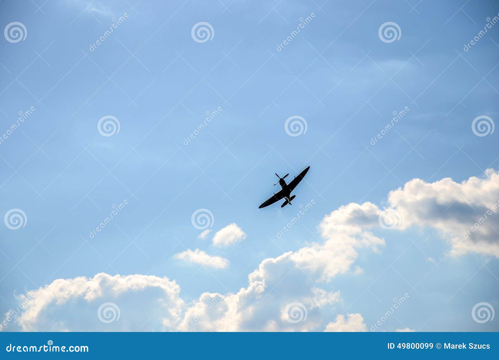 Spitfire Silhouette Stock Image | CartoonDealer.com #49800199