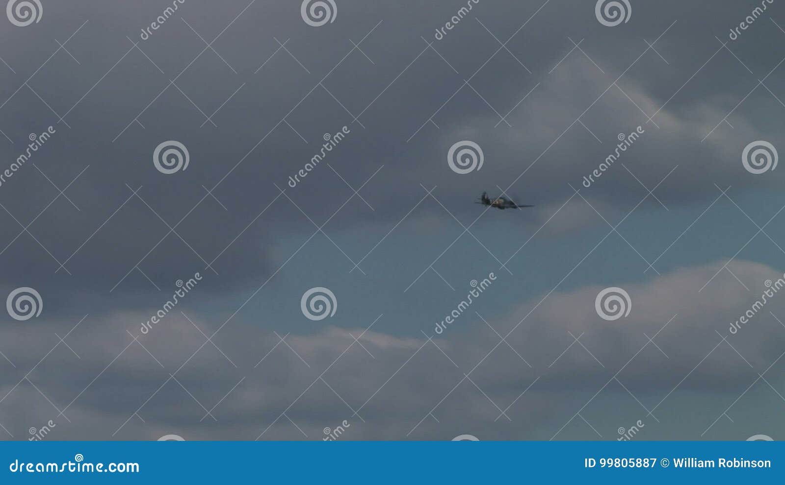 Spitfire Plane Flying through Smoke in Battle Scenario WW2 Stock Video ...