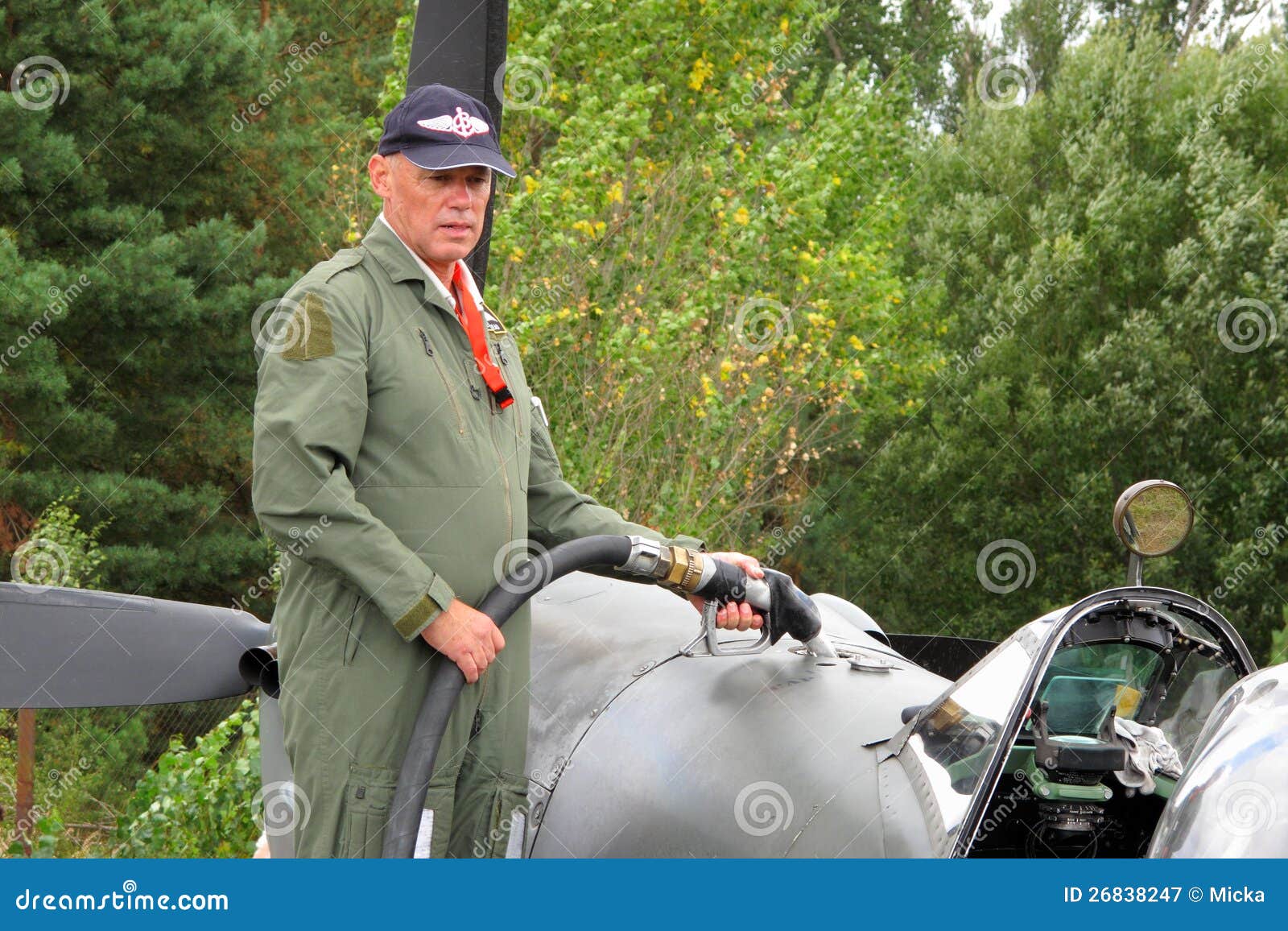 Spitfire Pilot Royalty-Free Stock Photography | CartoonDealer.com #52190081