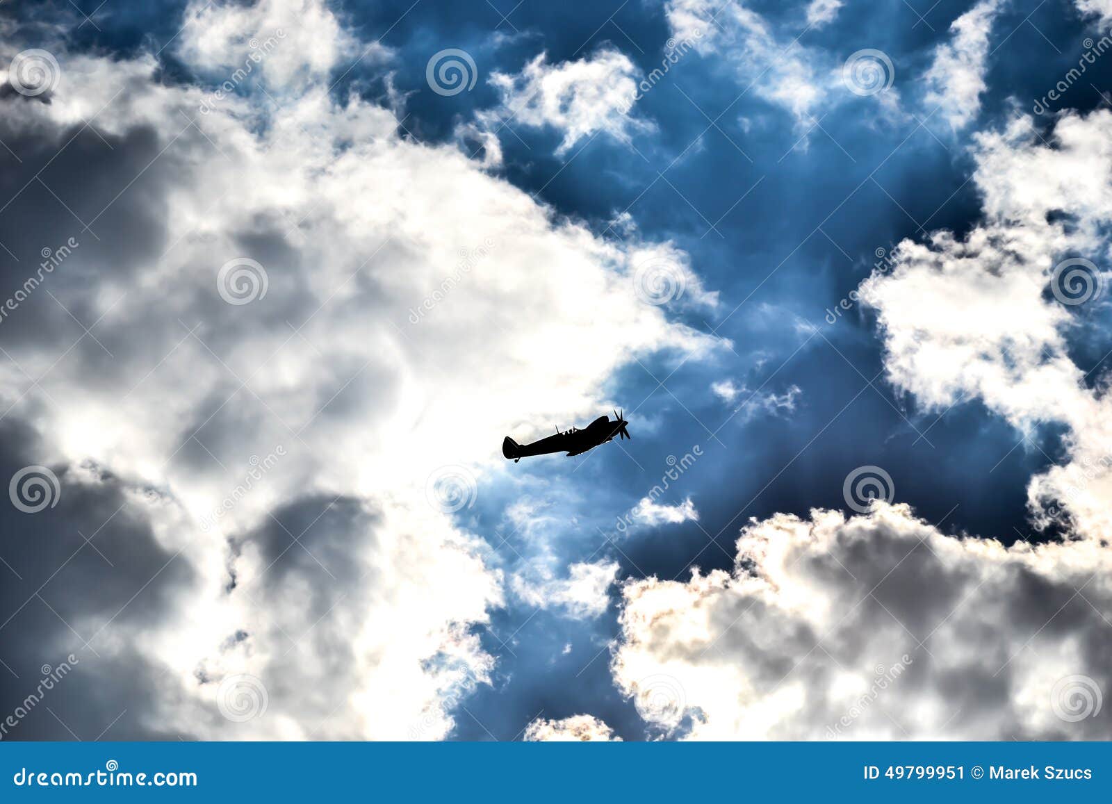 Spitfire Silhouette Stock Image | CartoonDealer.com #49800199