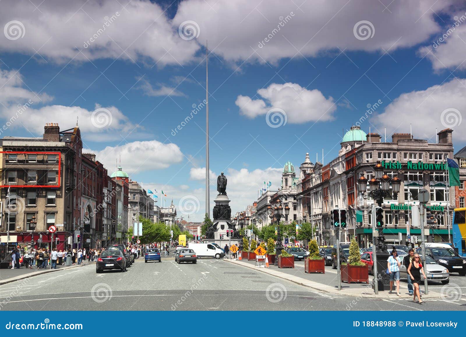 Spits Van Dublin in Centrum Van Stad Redactionele Stock Foto - Image of ...
