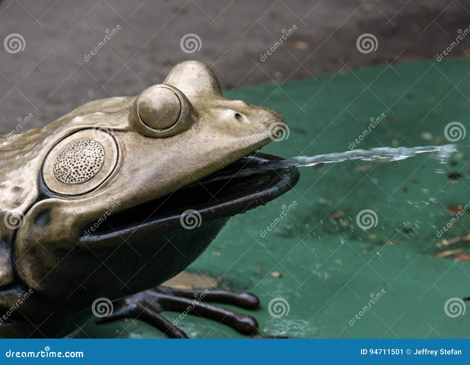 Spitting Frog Fountain stock image. Image of spitting - 94711501