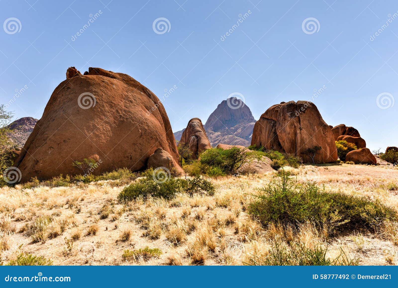 Spitzkoppe, Namibia stock photo. Image of dramatic, mountain - 58777492