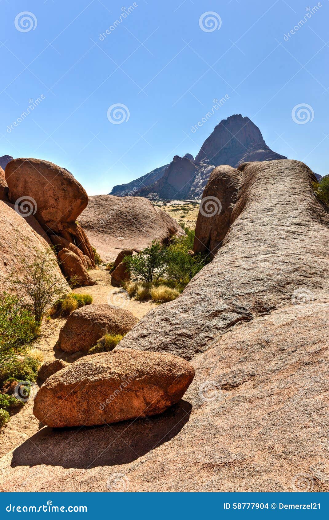 Spitzkoppe, Namibia stock photo. Image of scenic, rocks - 58777904