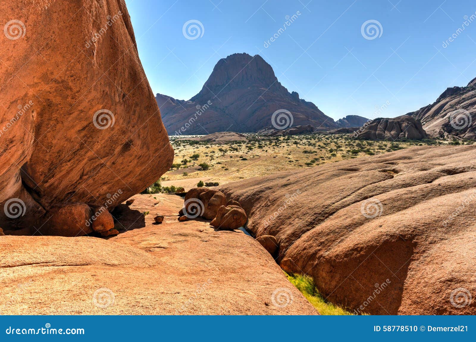 Spitzkoppe, Namibia stock photo. Image of scenic, light - 58778510
