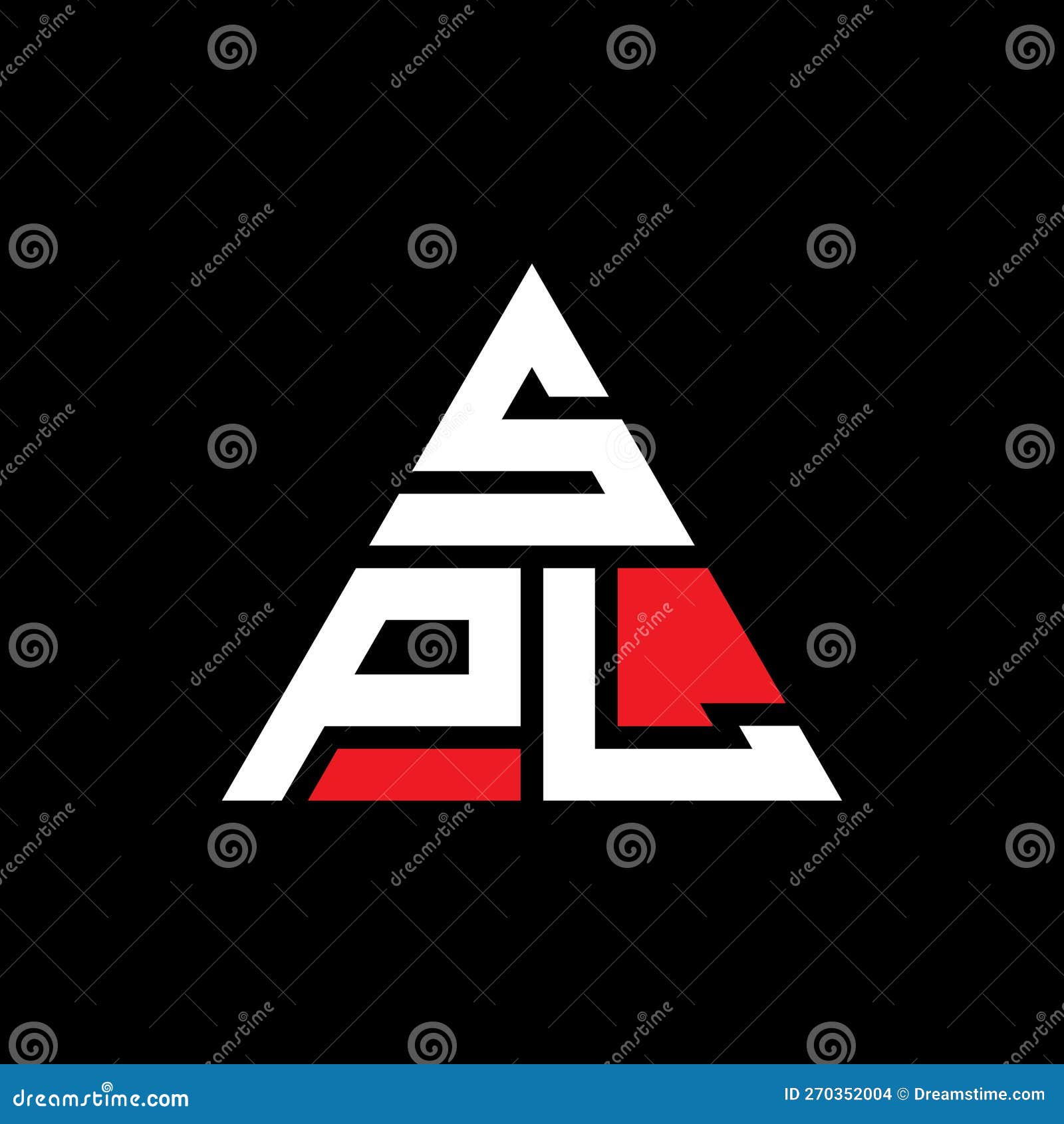 SPL Triangle Letter Logo Design with Triangle Shape. SPL Triangle Logo ...