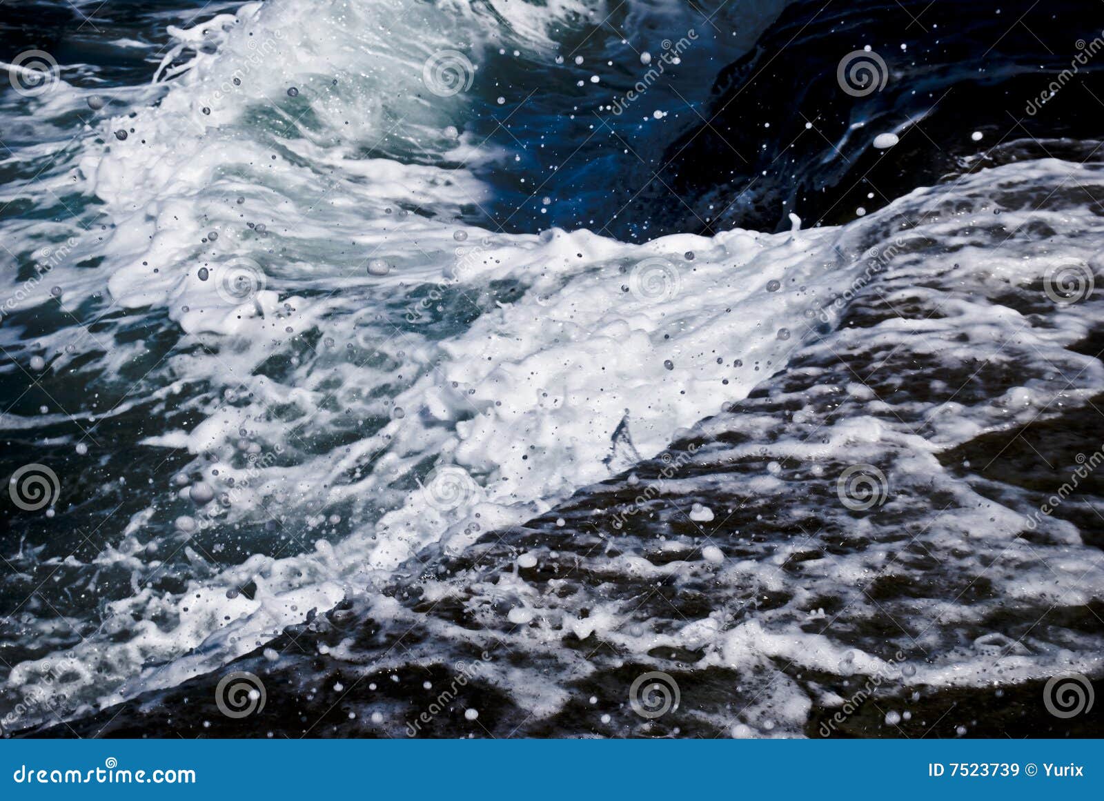 Splash! stock image. Image of water, stone, sprinkle, rock - 7523739