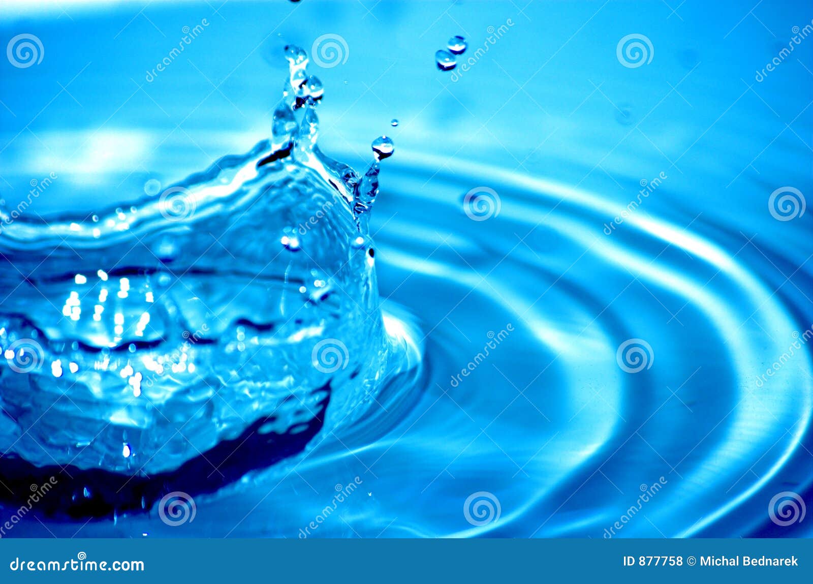 Splash stock photo. Image of ocean, drop, abstract, symmetrical - 877758