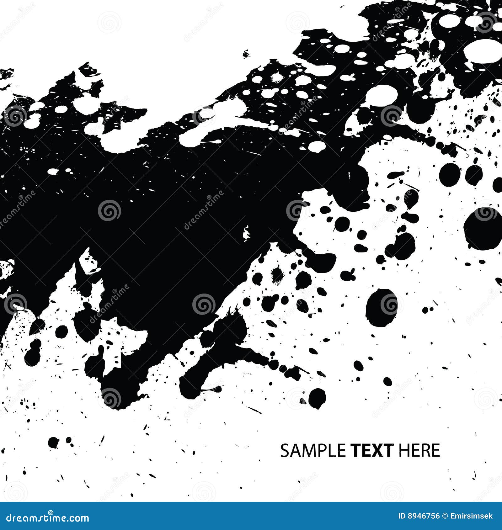 Splash stock vector. Illustration of dirty, splatter, artistic - 8946756