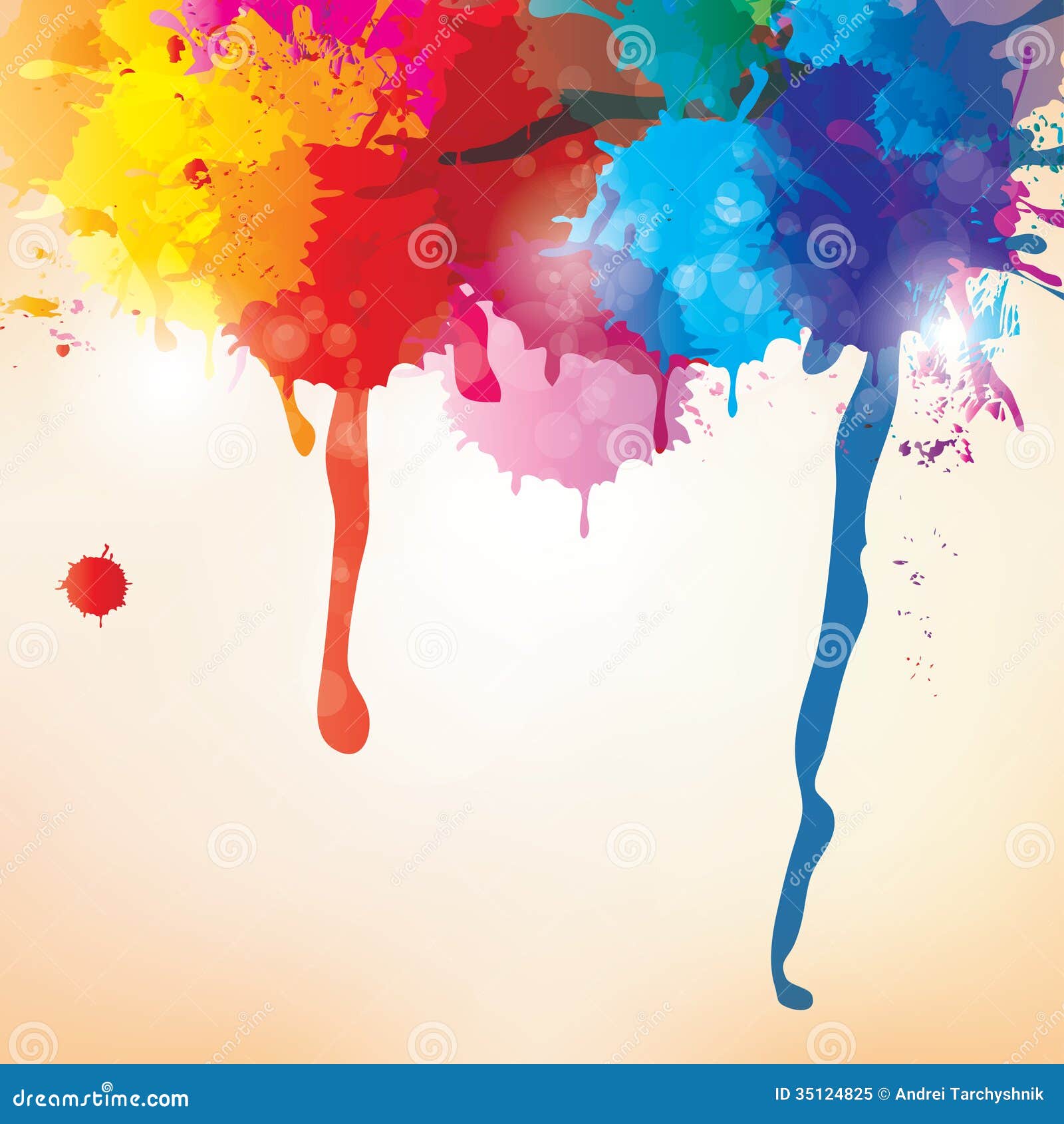 Splash on Abstract Background Stock Vector - Illustration of retro ...