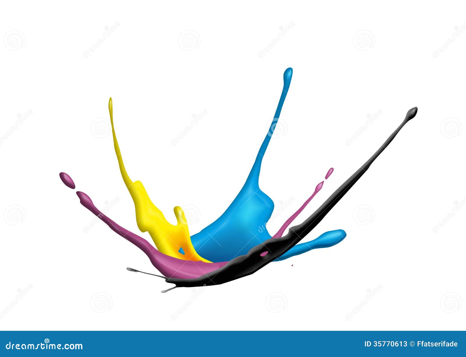 Bursting Paint Splash Cartoon Vector | CartoonDealer.com #177267443