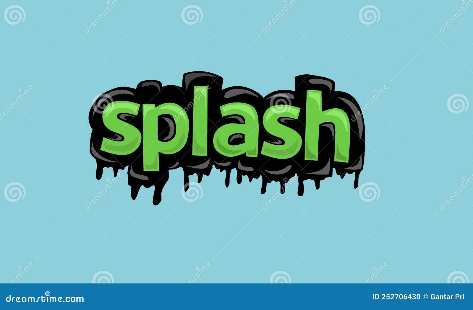 SPLASH Background Writing Vector Design Stock Illustration ...