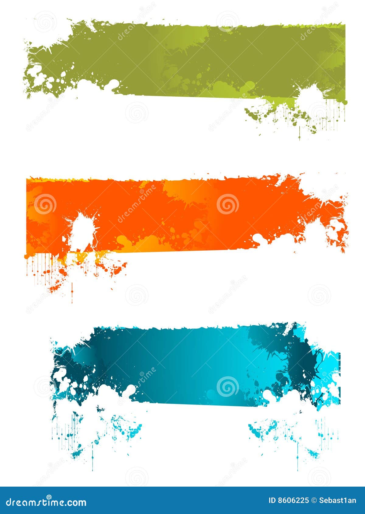 Splash banner stock vector. Illustration of colorful, firewall - 8606225