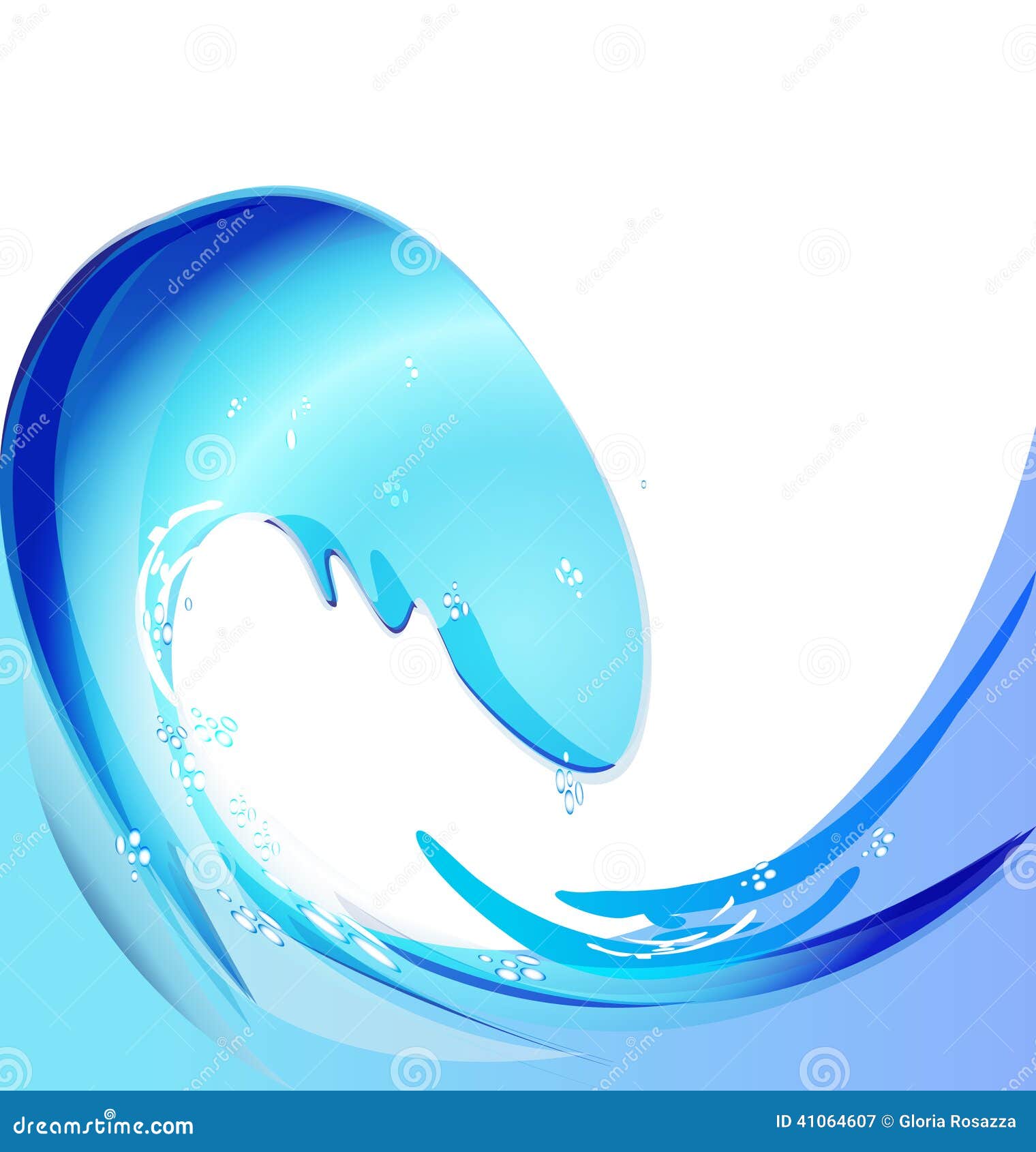 Splash beach water stock vector. Illustration of aquatic - 41064607