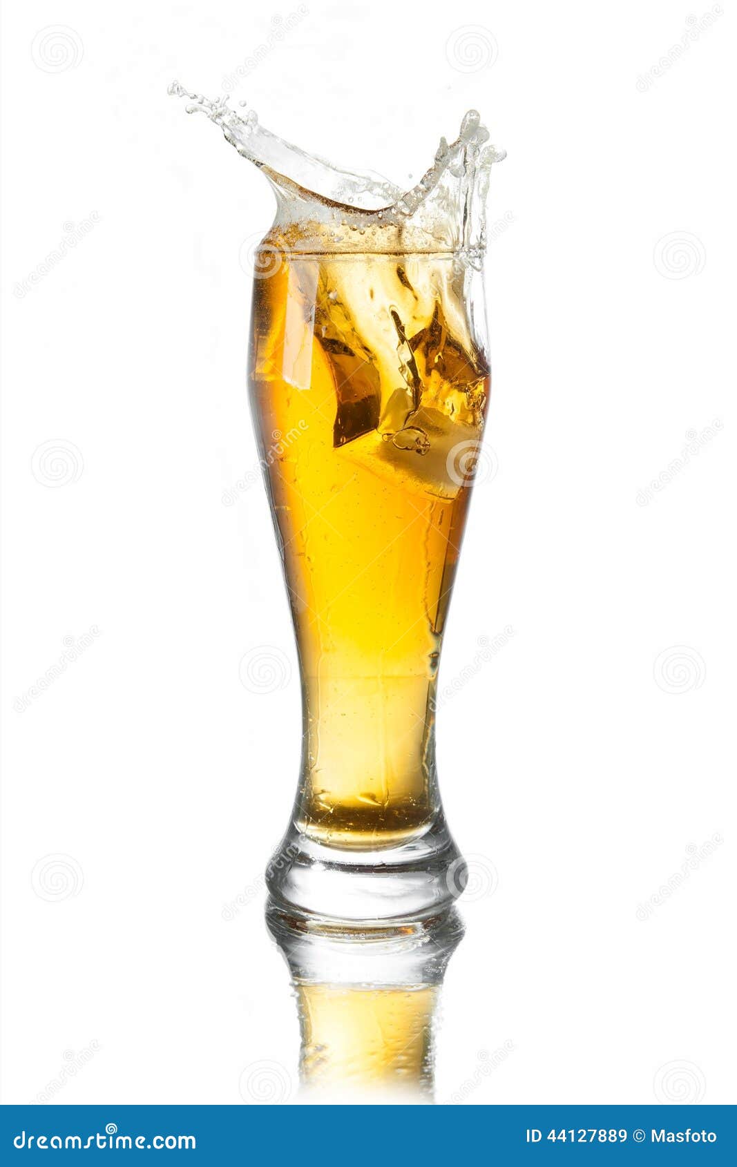 Splash beer in glass stock image. Image of bubble, food - 44127889