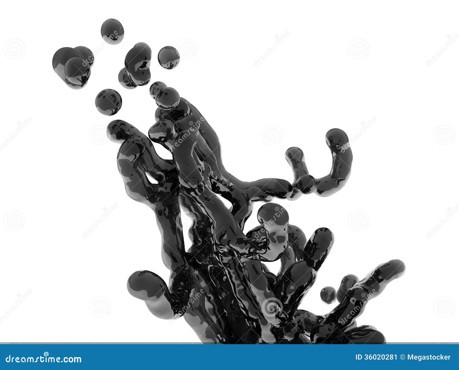 Splash of black fuel oil stock illustration. Illustration of glass ...