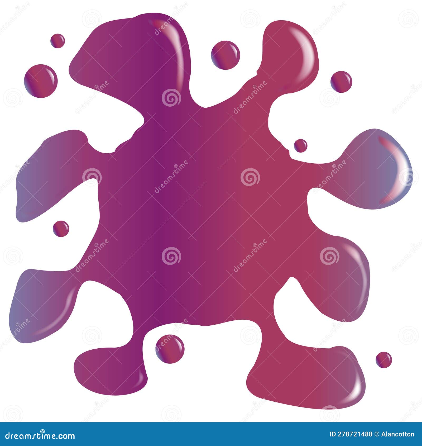 Splash Blob Stain stock vector. Illustration of liquid - 278721488