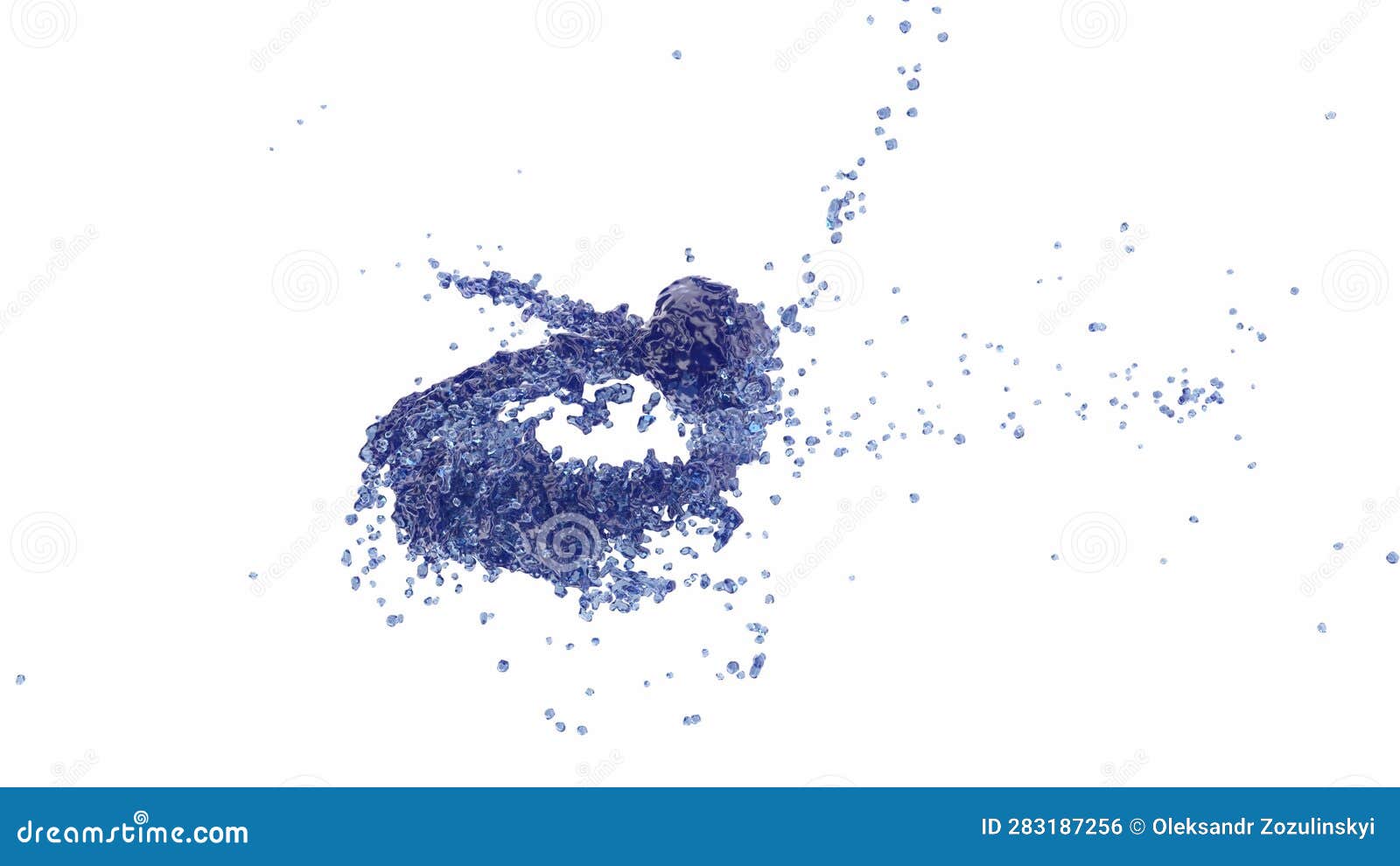 Splash Blue Ink on Transparent Back Stock Footage - Video of marble ...