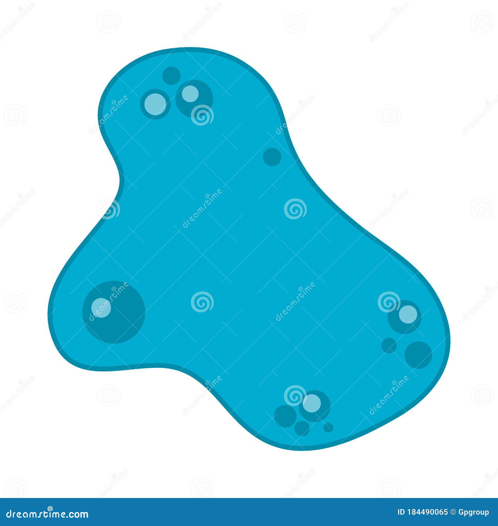 Splash Blue Virus Vector Design Stock Vector - Illustration of blue ...