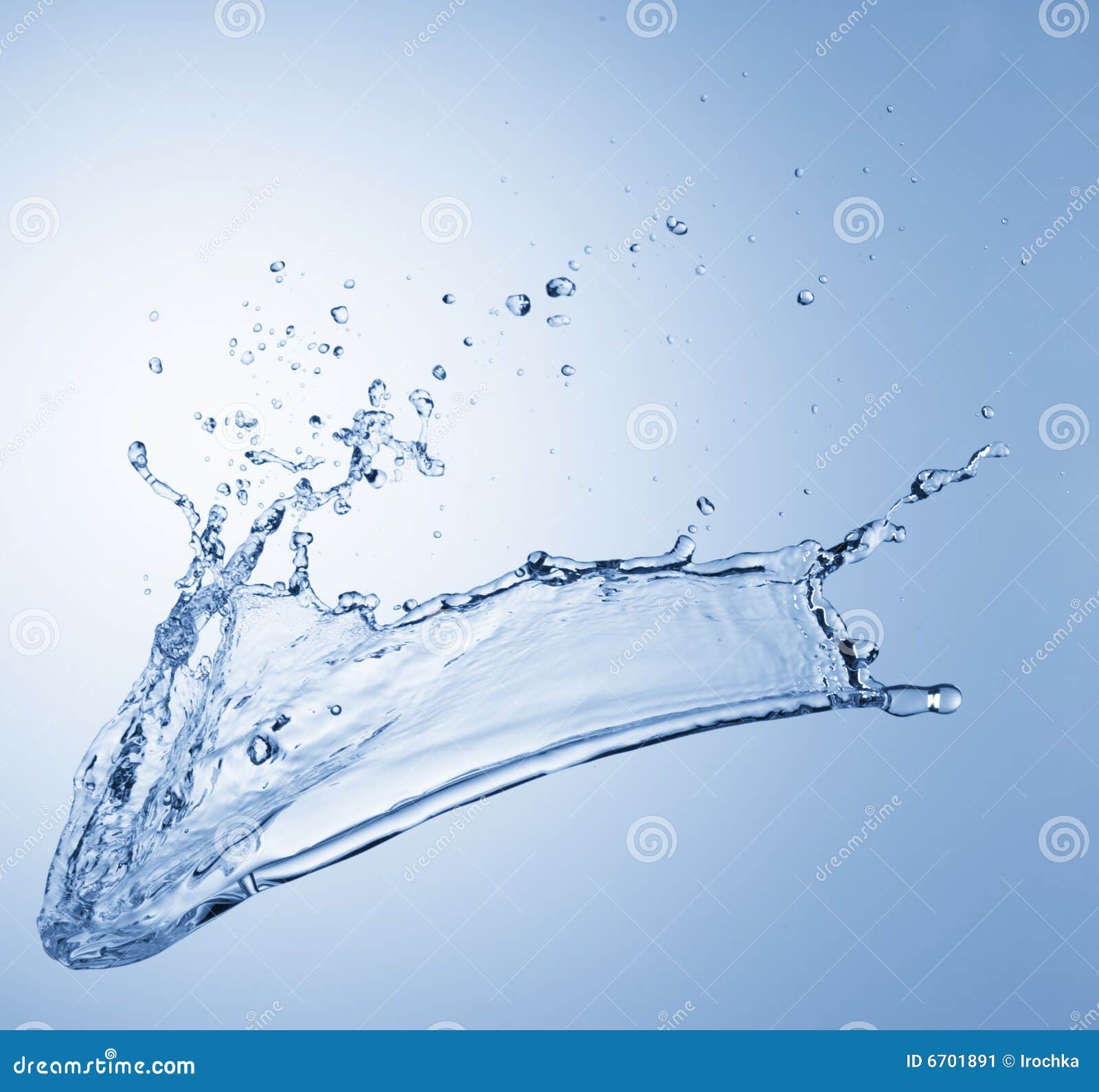Splash in blue water stock image. Image of detail, detailed - 6701891