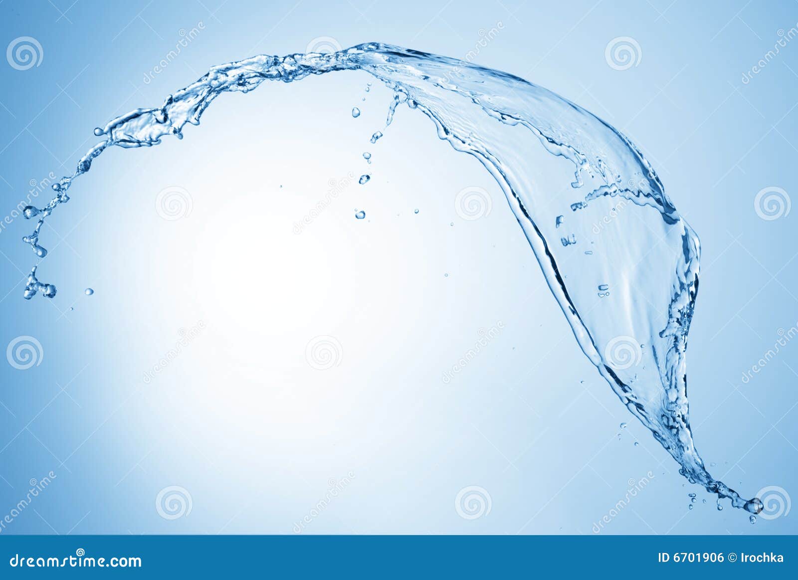 Splash in blue water stock photo. Image of liquid, splattering - 6701906