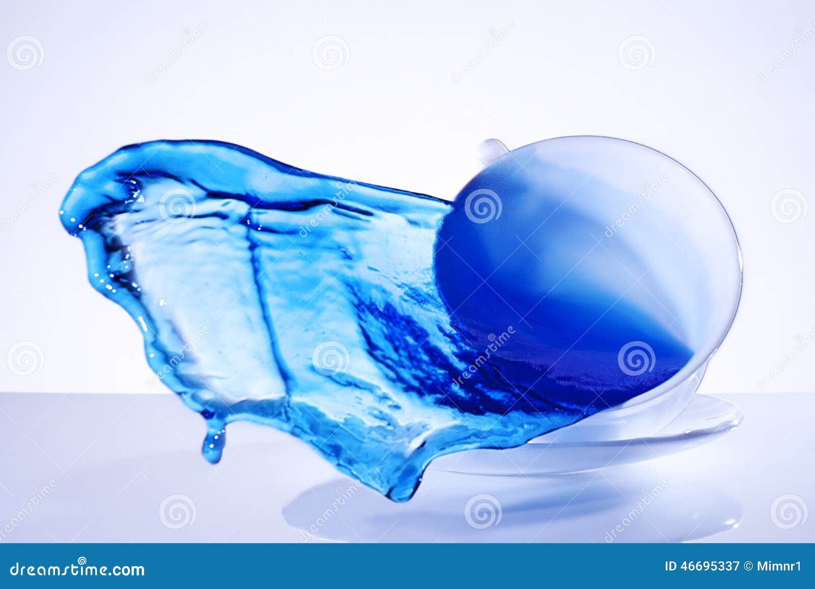 Splash blue water cup stock image. Image of clean, flow - 46695337