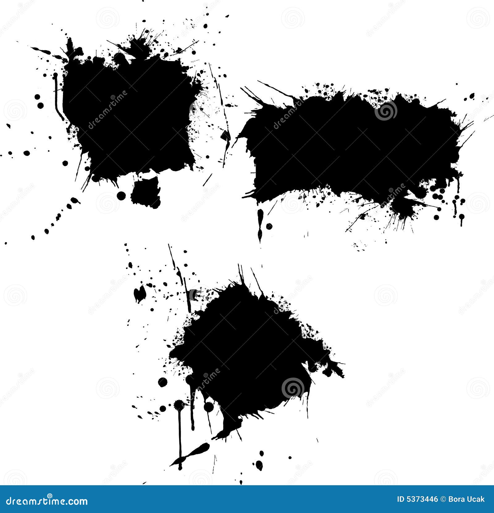 Splash Borders Vector Illustration | CartoonDealer.com #5373446