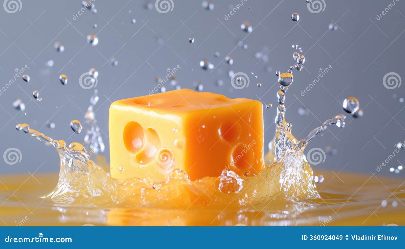 Splash of Cheddar Cheese stock image. Image of fluid - 360924049