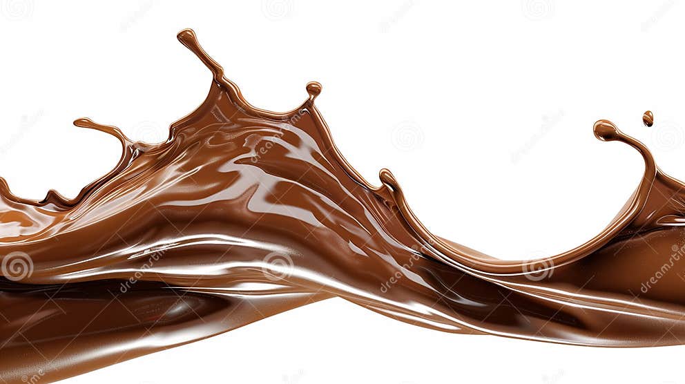 Splash of Chocolate. Clipart of Chocolate Splashes, Stains. Stock ...