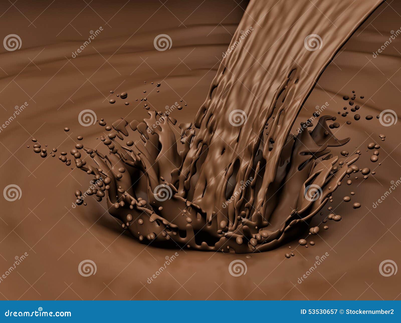 Splash of chocolate stock illustration. Illustration of mixing - 53530657