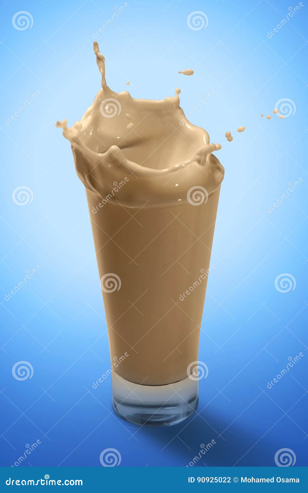 Splash of Chocolate Milkshake in a Glass Stock Photo - Image of healthy ...