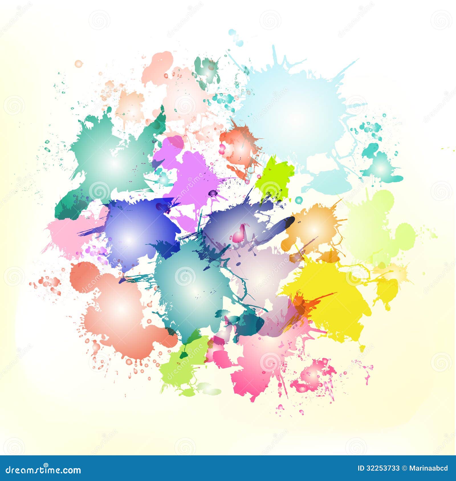 Splash circle illustration stock vector. Illustration of spray - 32253733