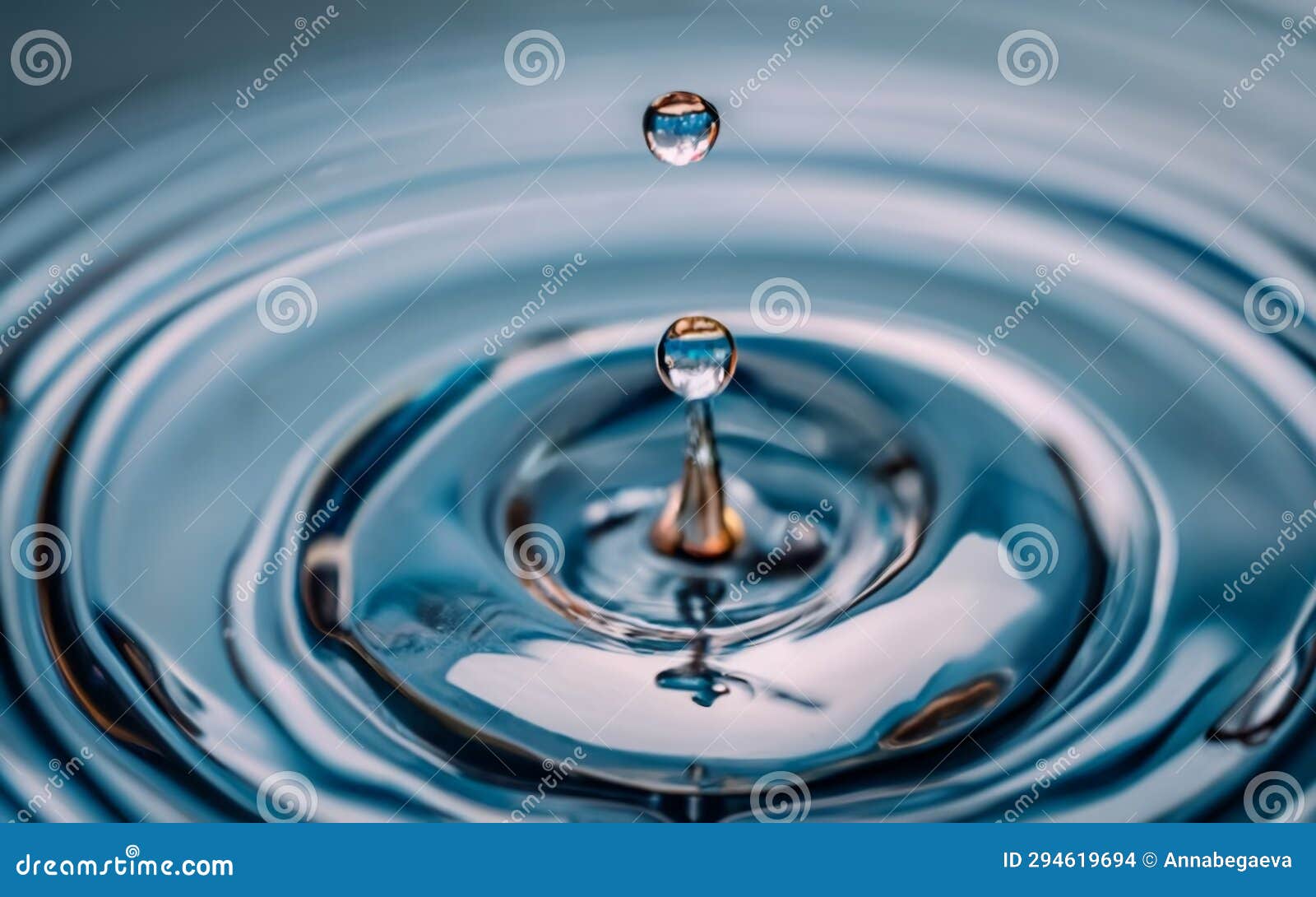 Splash of Clean Water, Falling Water Drops. Ai Generated Image. Stock ...
