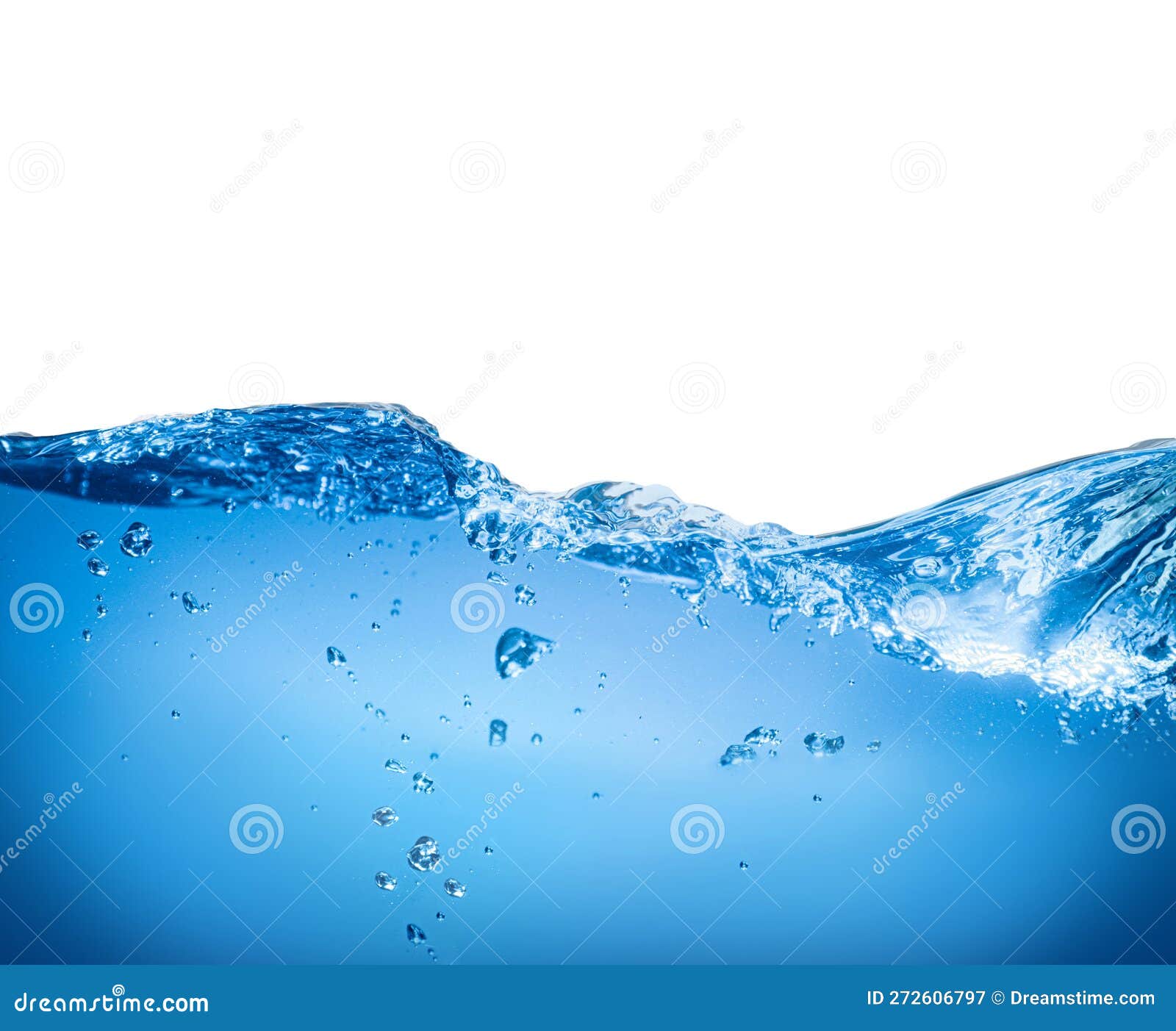 Splash of Clear Blue Water on Grey Background Stock Image - Image of ...