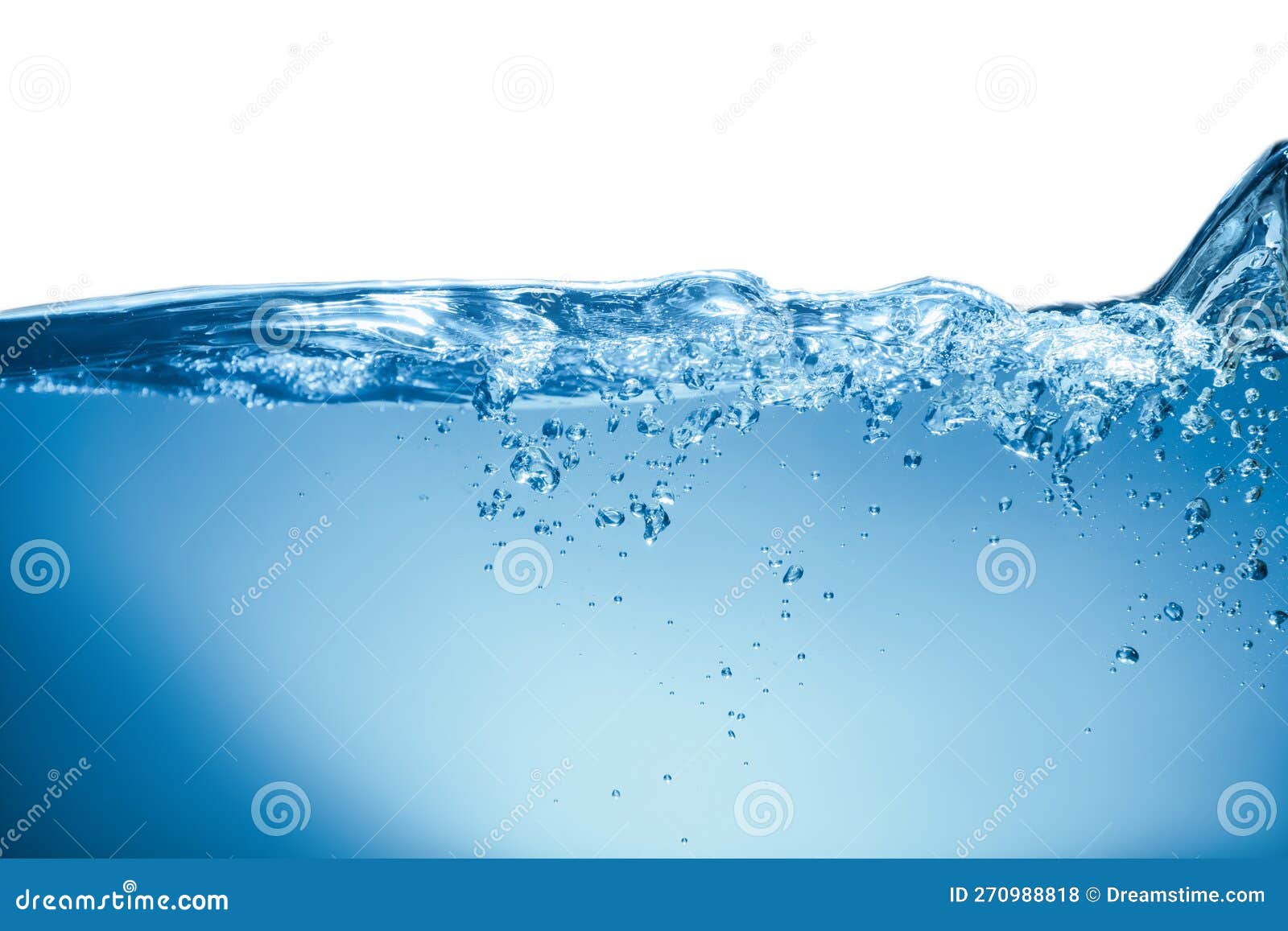 Splash of Clear Blue Water on White Background Stock Photo - Image of ...