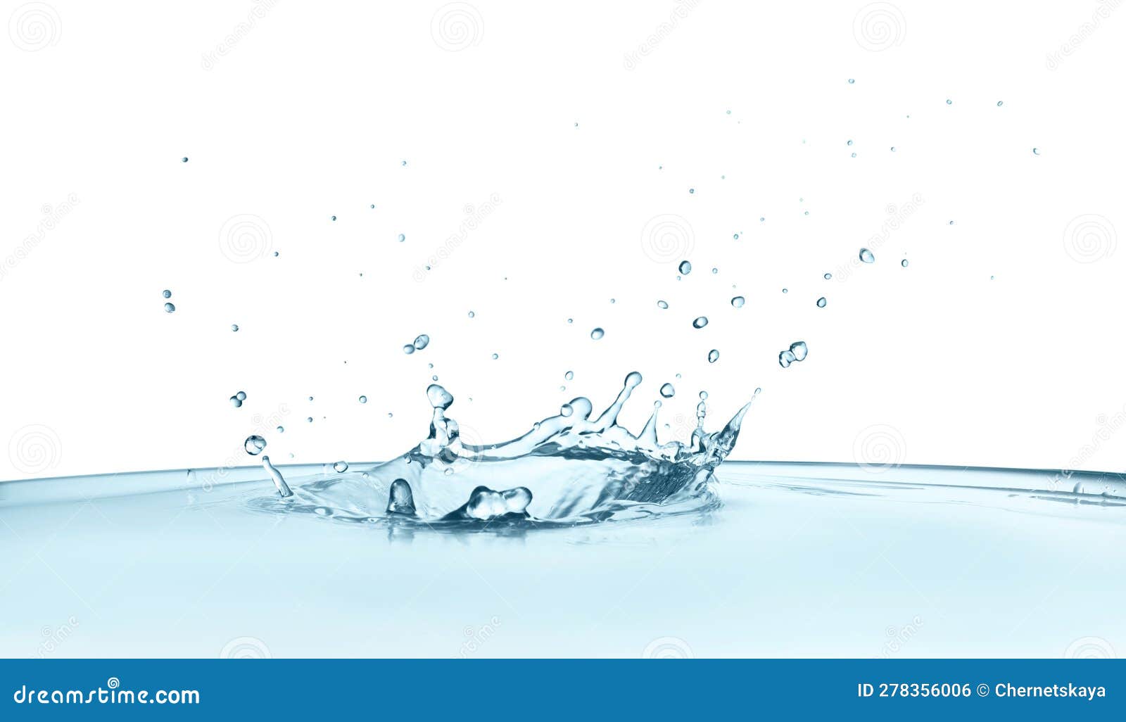 Splash of Clear Water Isolated on White Stock Photo - Image of clean ...